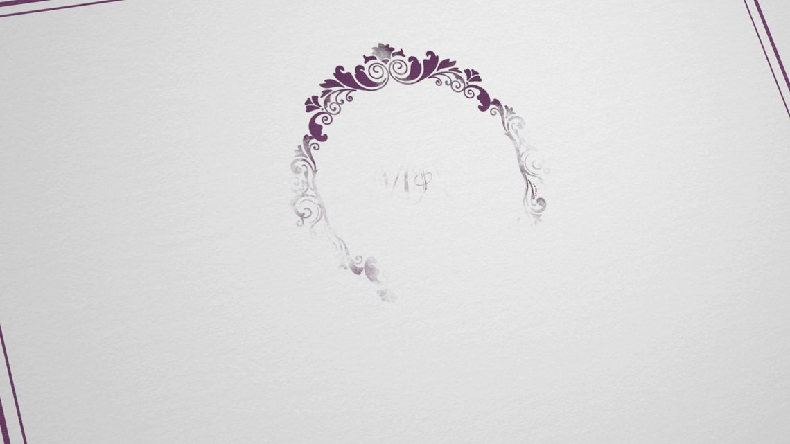 Monogram Intro Animation Customizable Text Change Letters of - Etsy