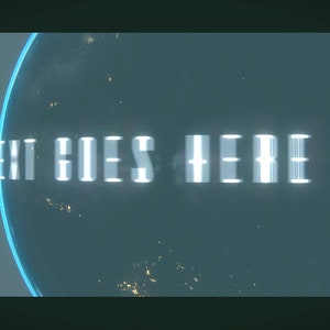 Planet Earth Cinematic Text Intro, With Custom Text, Sound Inclusive ...