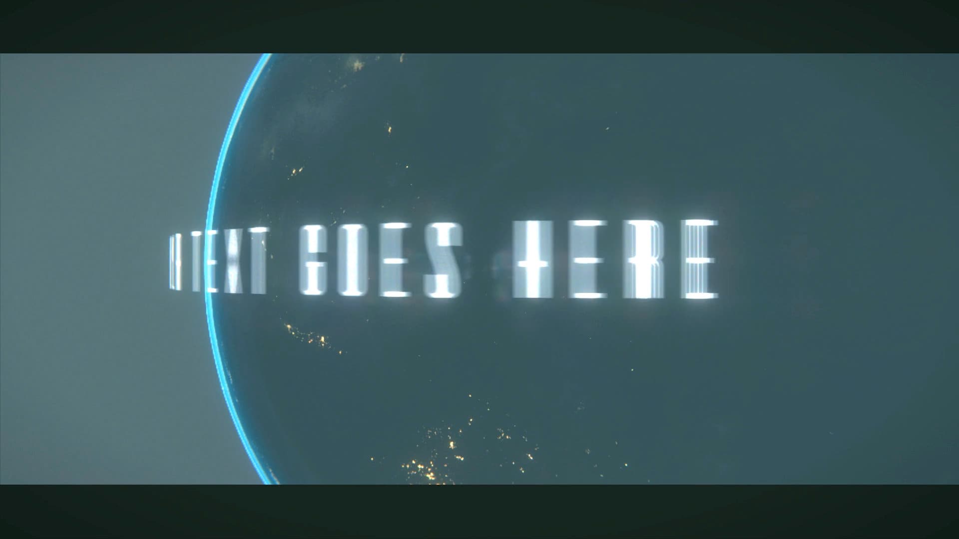 Planet Earth Cinematic Text Intro, With Custom Text, Sound Inclusive ...