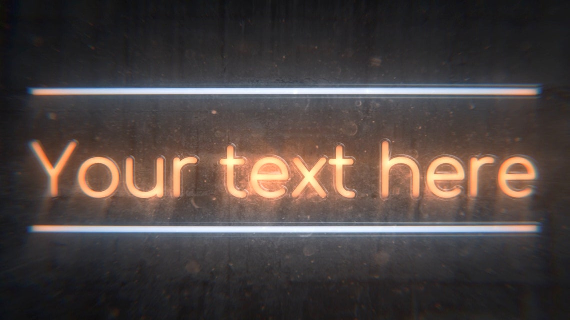 Neon Glow Sign With Custom Text and Color Great for Any Video Neon ...