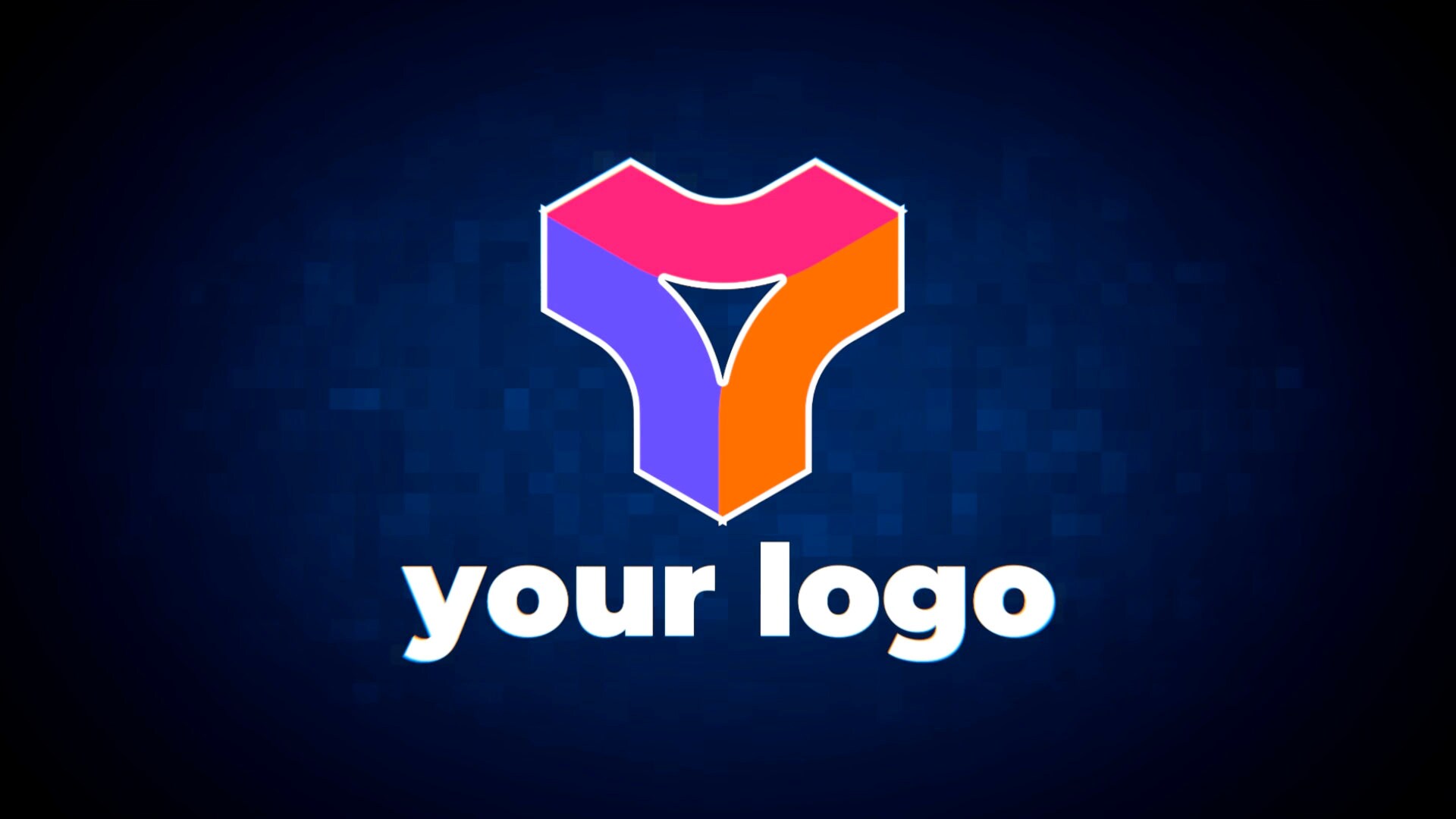 Personalized Pixelated Logo Logo Reveals From the Fading Pixels Use for ...