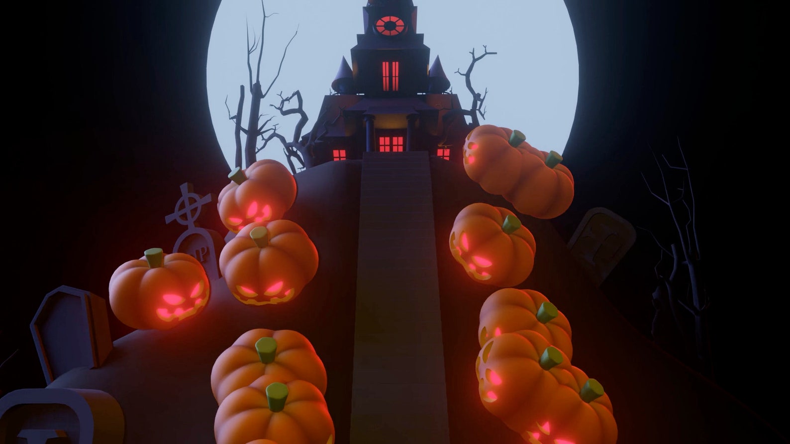 Vintage Halloween Haunted Mansion Animation of Custom Message - Etsy