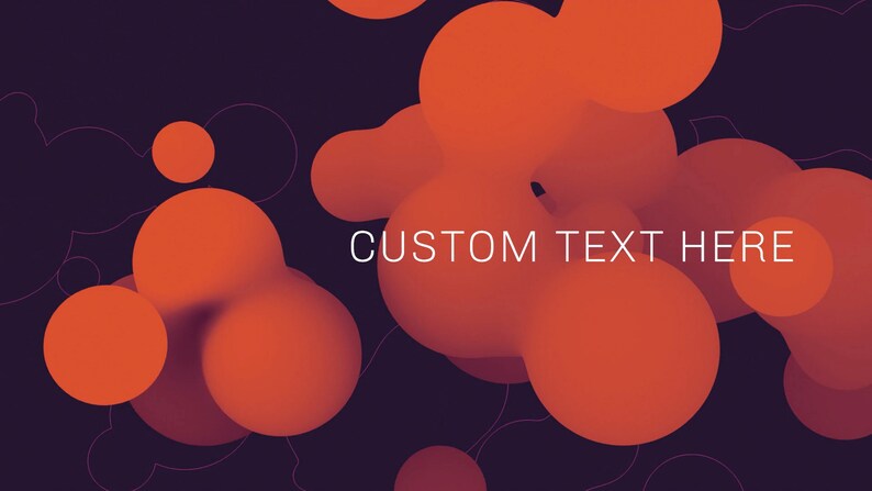 Gradient Blobs Overlay, Your Image With Custom Text, Customized Colors ...