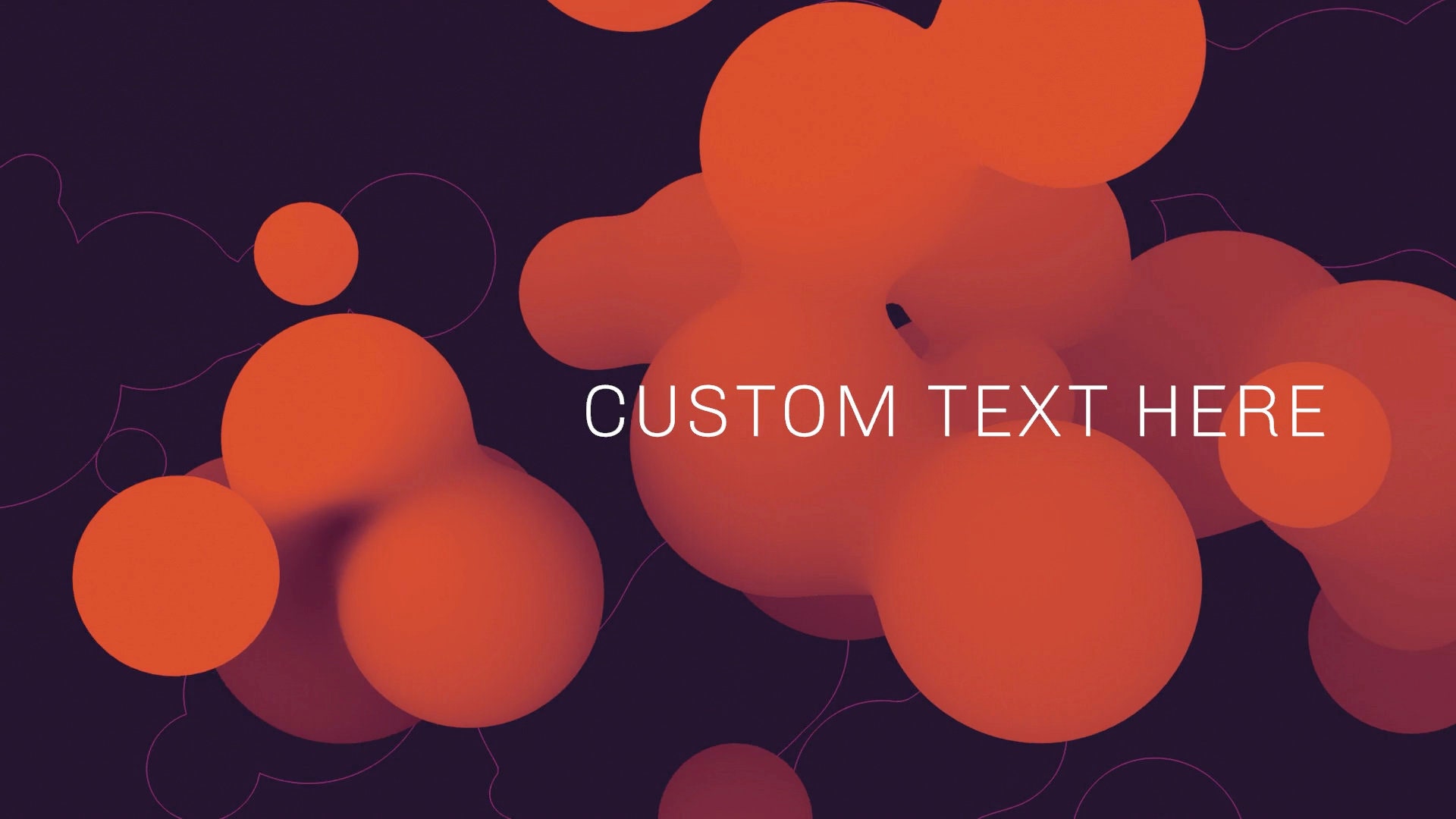 Gradient Blobs Overlay, Your Image With Custom Text, Customized Colors ...