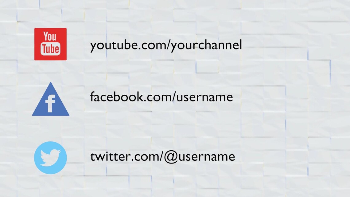 Animated Social Media Overlay: Showcase Youtube, Facebook, Twitter on ...