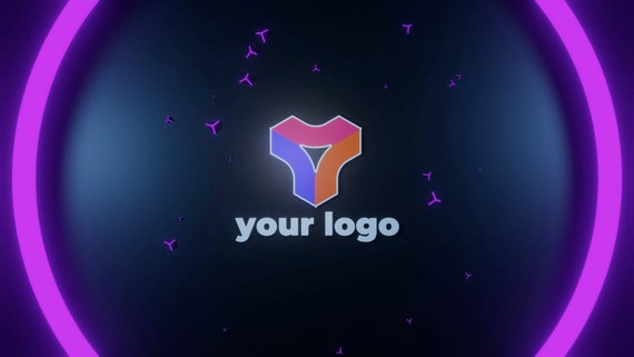 Animated Logo in Futuristic Style for Your Video Channel | Etsy