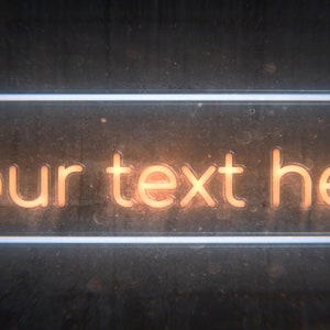 Neon Glow Sign With Custom Text and Color - Great for Any Video - Neon ...