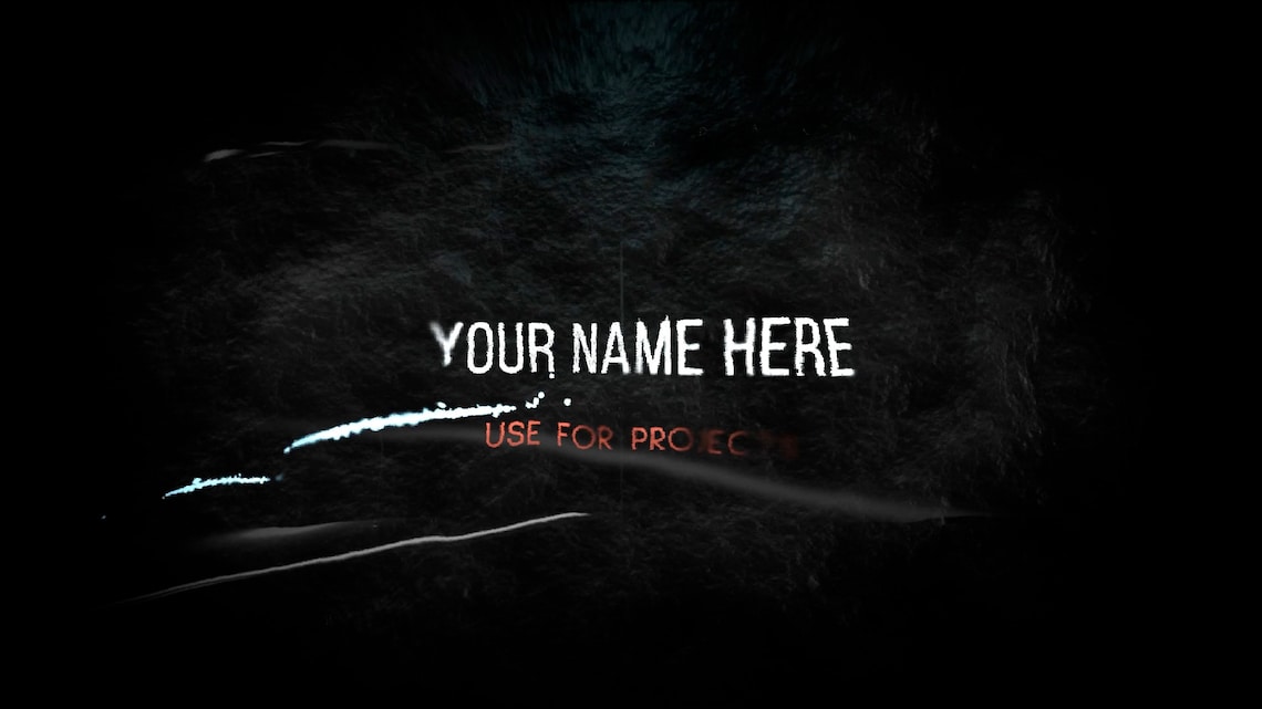 Paranormal Activity Animation Scary Titles Customizable Text, Color ...