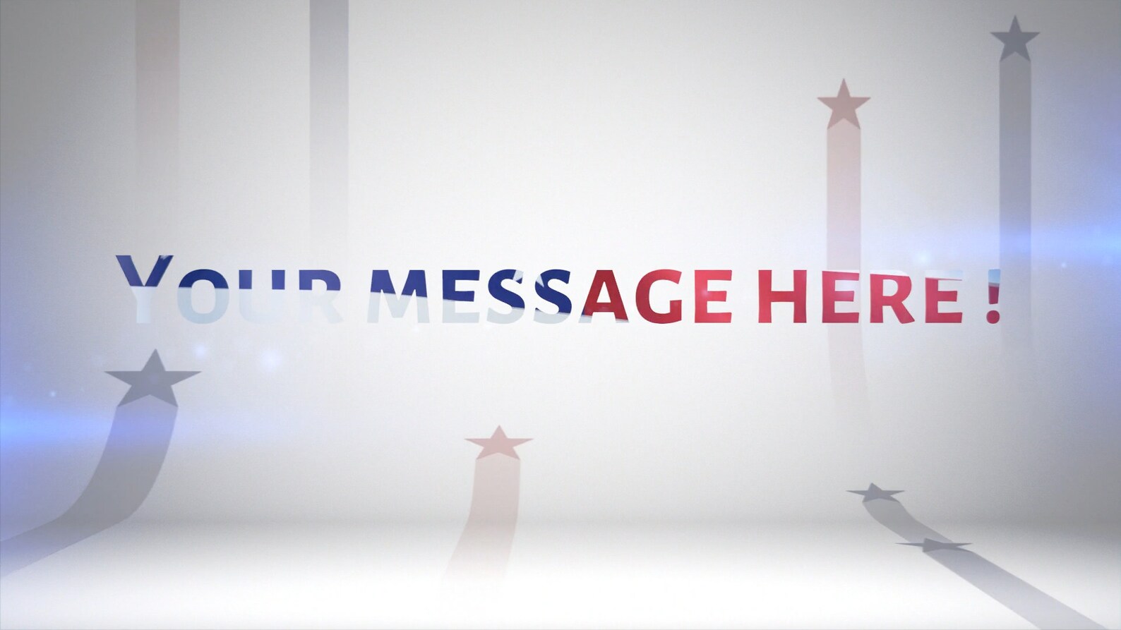 American Flag Logo Animation With Sound - Custom Message and Your Logo ...