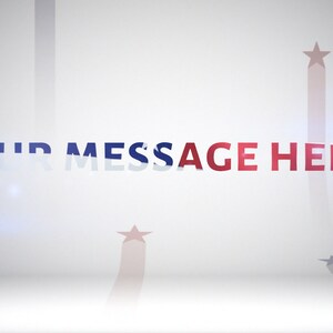 American Flag Logo Animation With Sound - Custom Message and Your Logo ...
