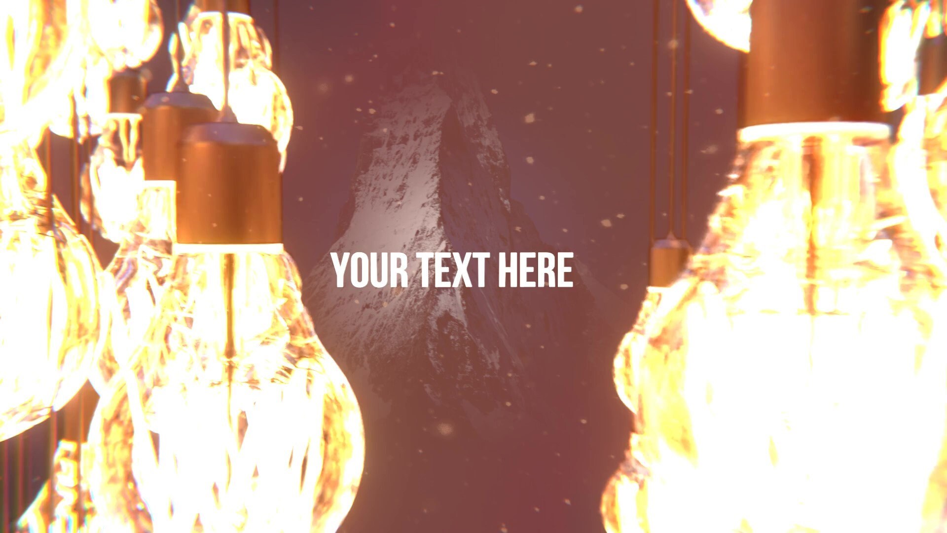 Luminous Journey: Vintage Bulbs Animation With Custom Backdrops & Text ...