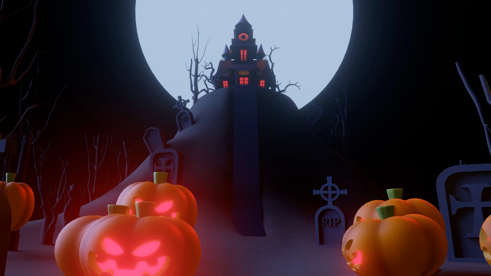 Vintage Halloween Haunted Mansion Animation of Custom Message - Etsy