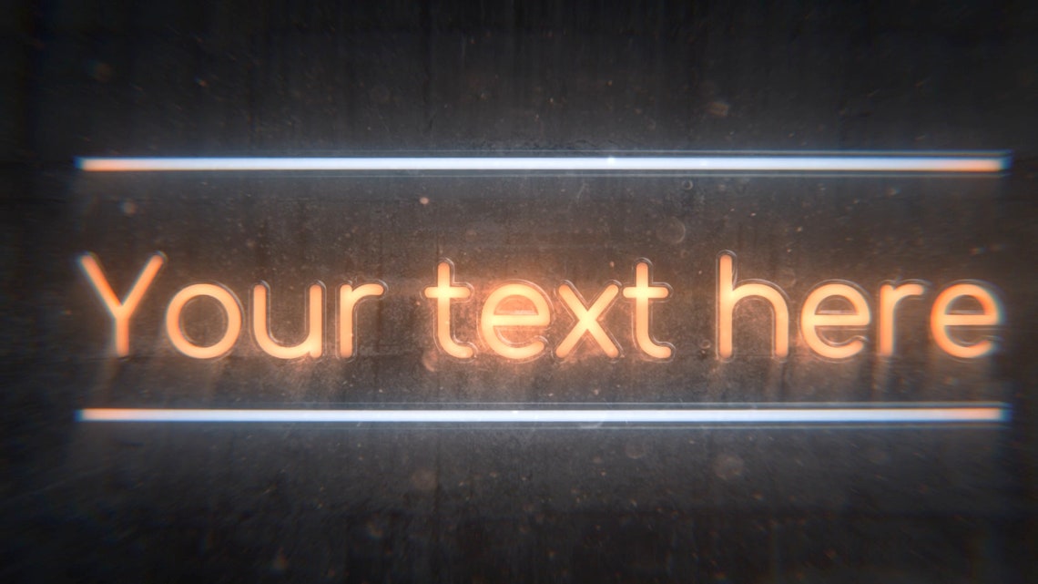 Neon Glow Sign With Custom Text and Color Great for Any Video Neon ...