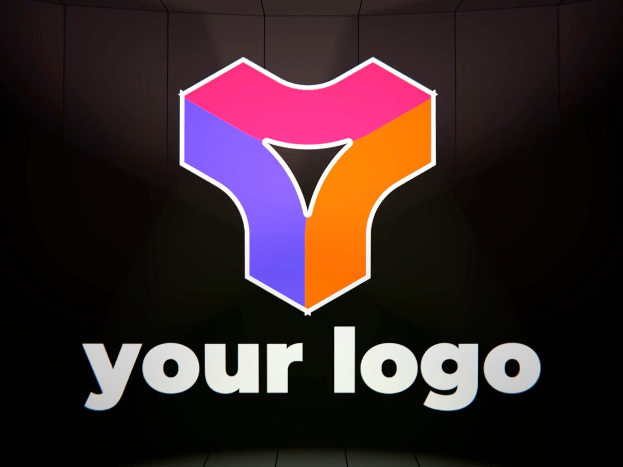 It's Show Time Let Your Logo to Shine in the Spotlit - Etsy