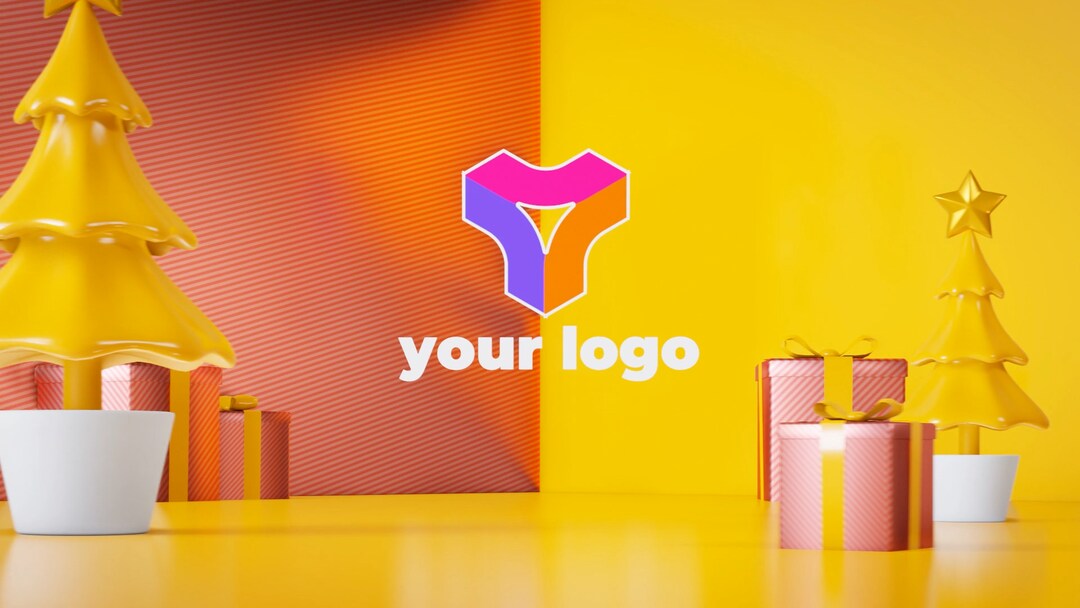 Christmas Flip Book Logo Animation Sequence of Animated Book Pages With ...