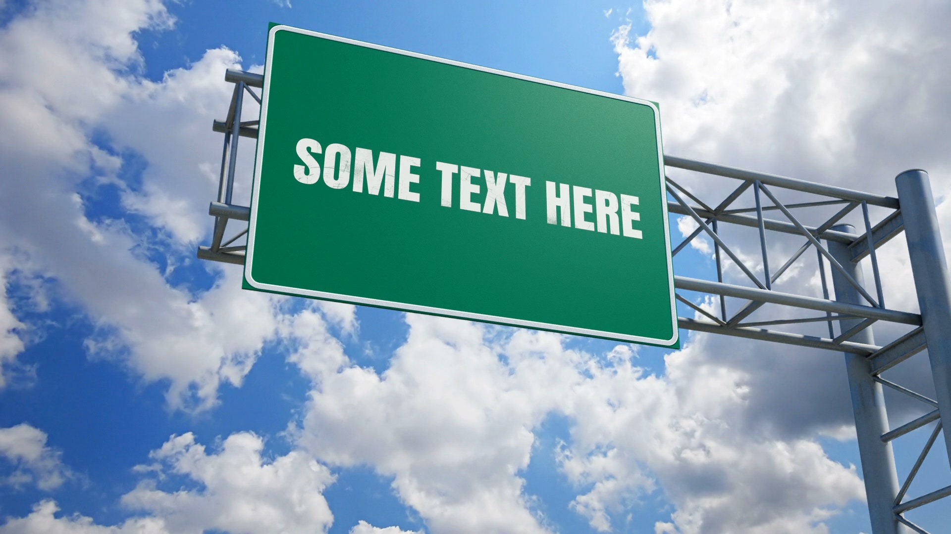 Traffic Overhead Sign Custom Message on the Road Sign - Etsy