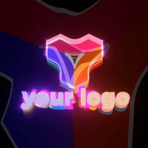 Neon Glitch Logo Stinger With Alpha Channel and Sound for Stream Scenes ...