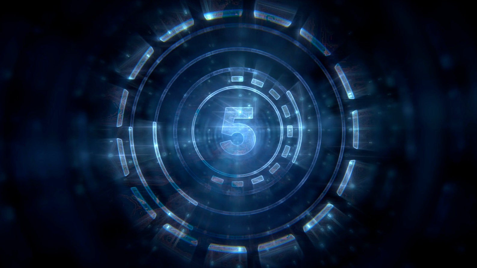 Digital Countdown Intro Animated Glowing Custom Color Countdown With ...