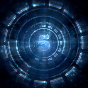 Digital Countdown Intro - Animated Glowing Custom Color Countdown With ...