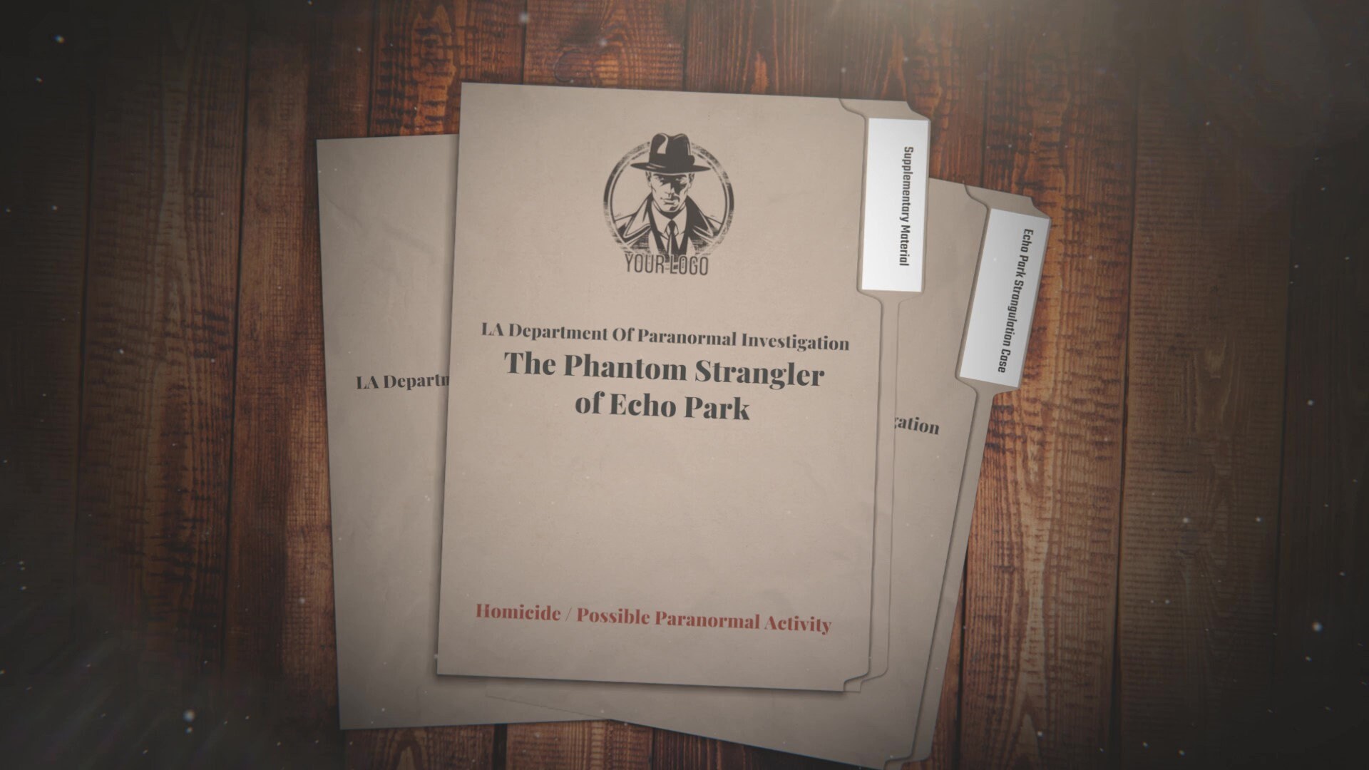 Vintage Paranormal Detective Case File Animation Customizable Intro ...
