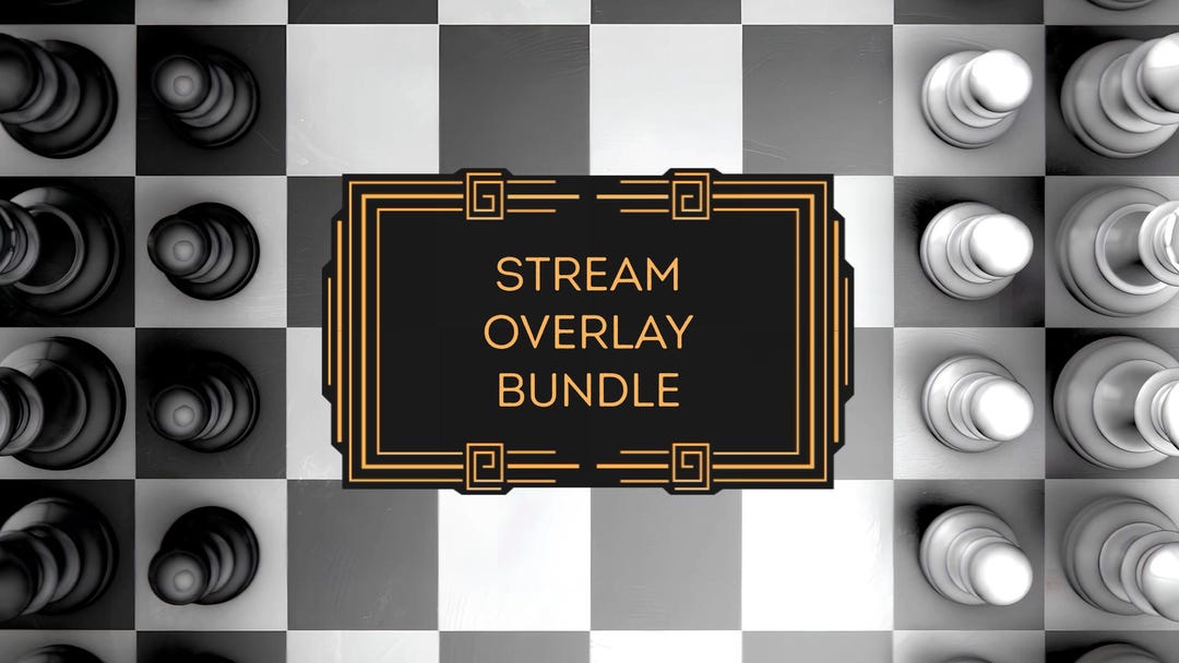 Chess-themed Stream Overlay Set With Looping 3D Animations | 1920x1080 ...