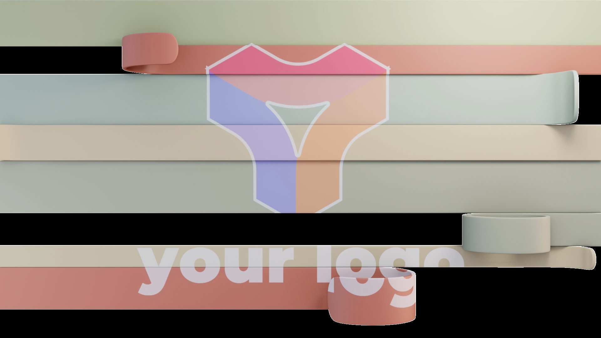 Animated Transition With Your Logo Pastel Stripes & Sound for Your ...