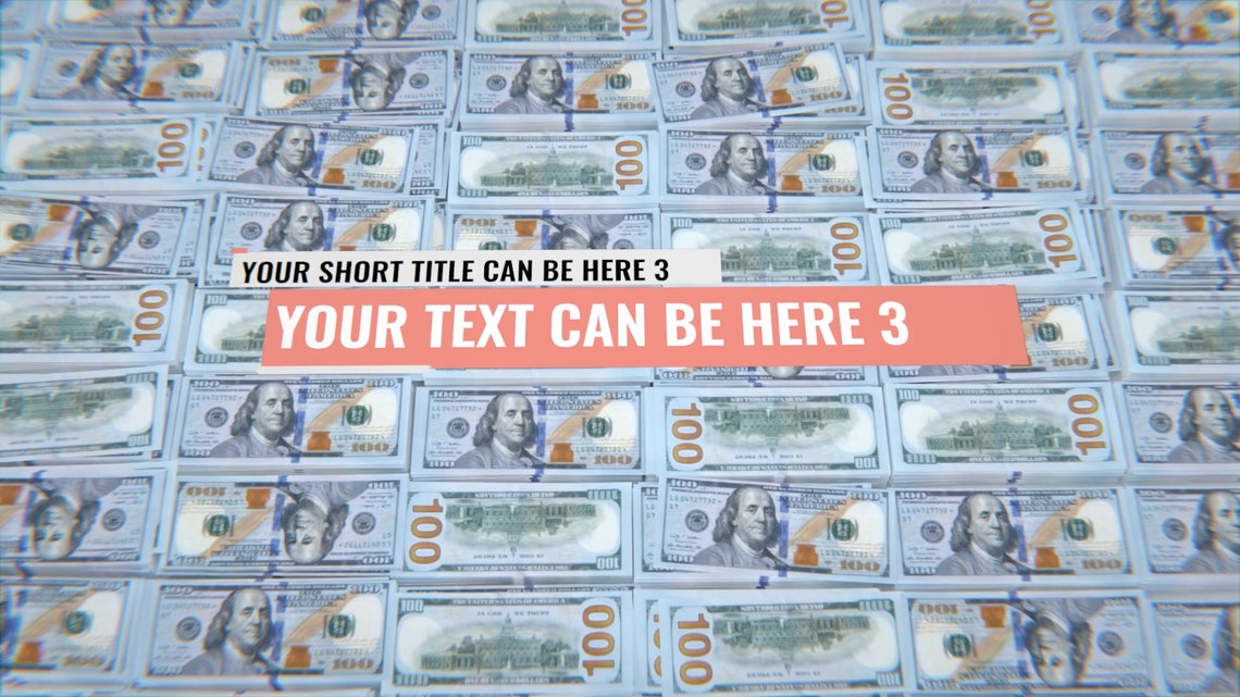 Dollar Bills Money Heist Text Animation Customizable Text and - Etsy