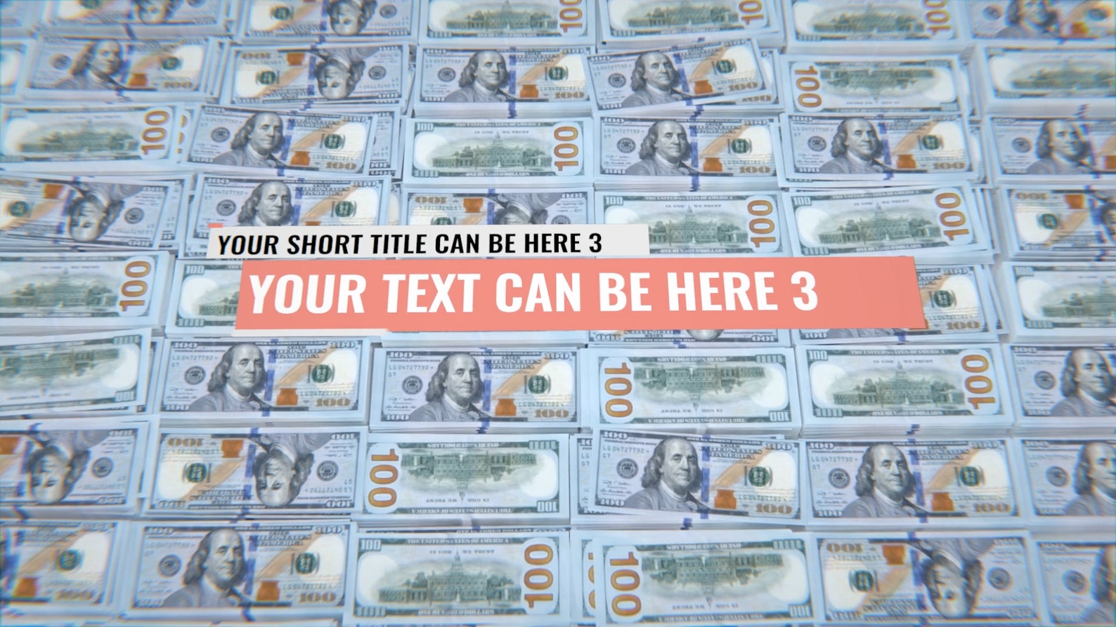 Dollar Bills Money Heist Text Animation Customizable Text and Sound ...