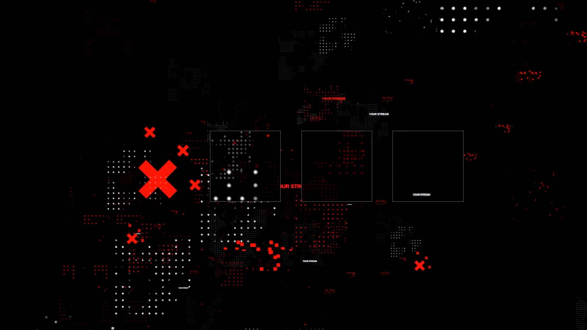 Hacker Crosses Glitch Text Intro Animation With Custom Image and Colors ...