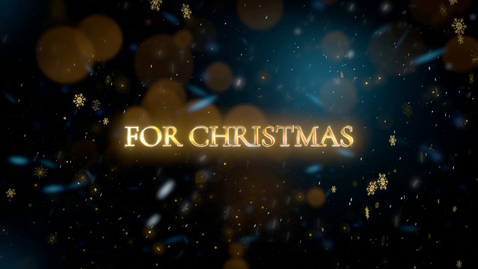 Christmas Golden Greetings for Your Video or Stream - Custom Message ...