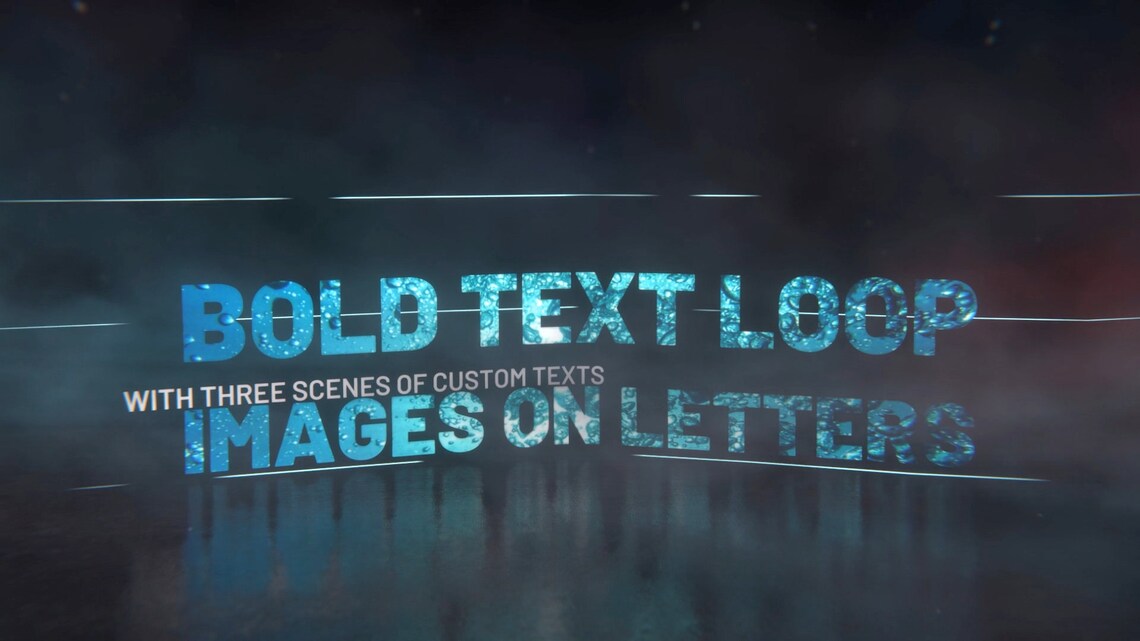 Streams Overlays Screen With Bold Lettering Animation - Customizable ...