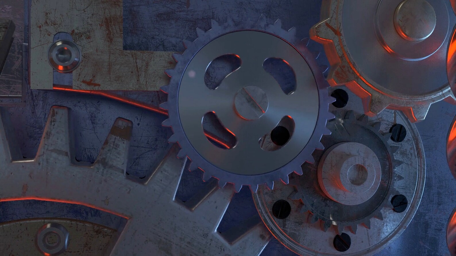 Steampunk Spinning Gears - Logo Animation - Automatic Machine Retro ...
