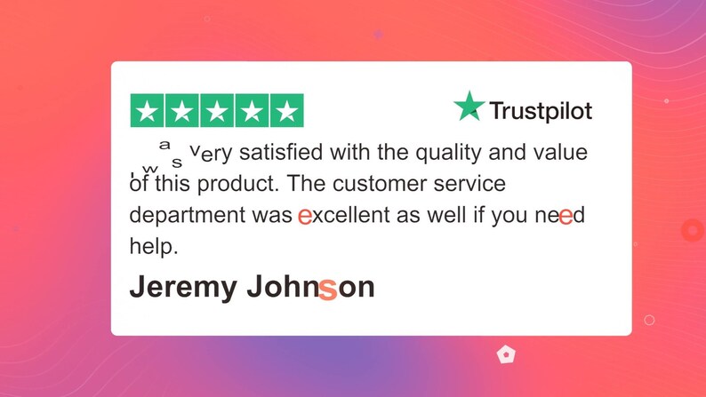 Custom Trustpilot Review Animation: Showcase Your Best Ratings - Etsy