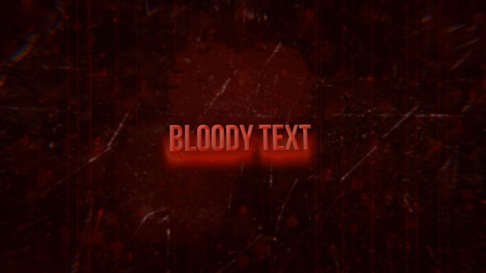 Bloody Animated Customizable Title With Horror Sound Custom Message ...