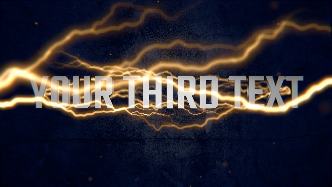 Lightning Intro Overlay, Your Own Custom Text, Your Logo Inserted ...