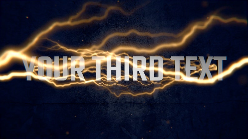 Lightning Intro Overlay, Your Own Custom Text, Your Logo Inserted ...
