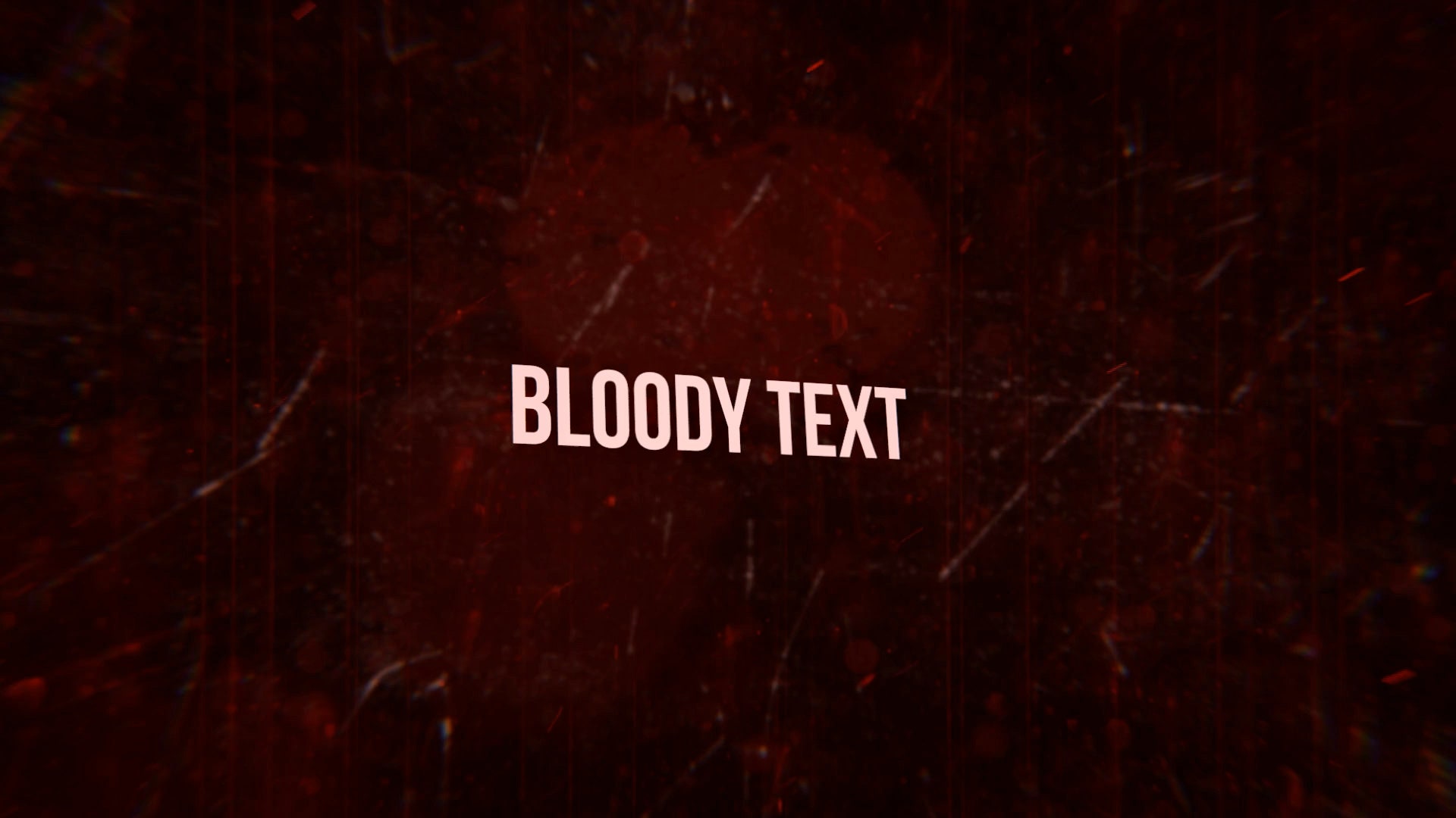 Bloody Animated Customizable Title With Horror Sound Custom Message ...