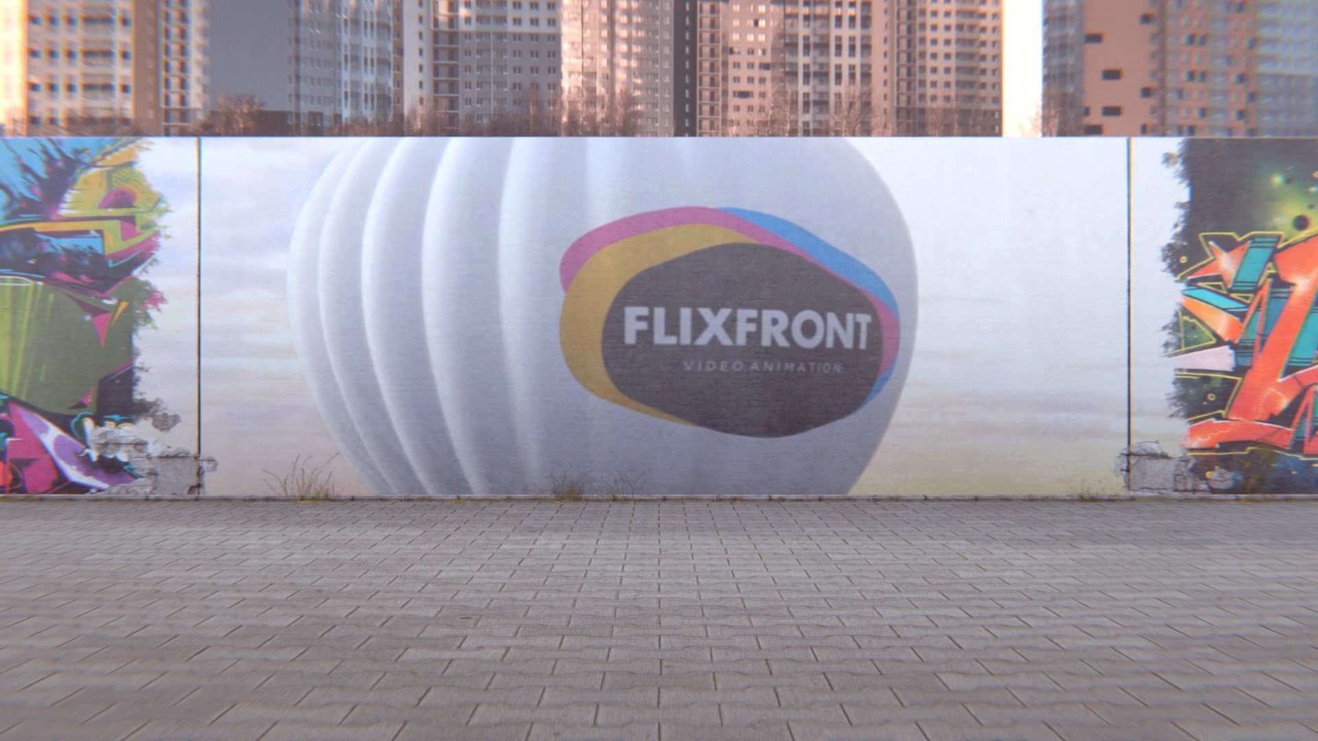 Customized Graffiti Wall Transition Stinger Animated With Your Own ...