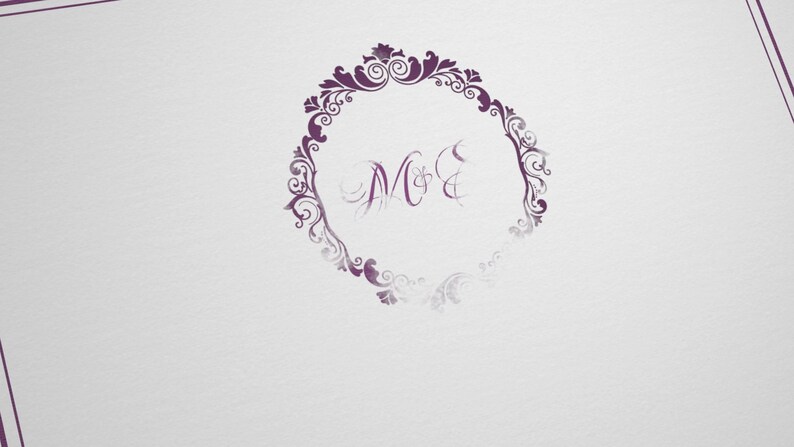 Monogram Intro Animation Customizable Text Change Letters of - Etsy