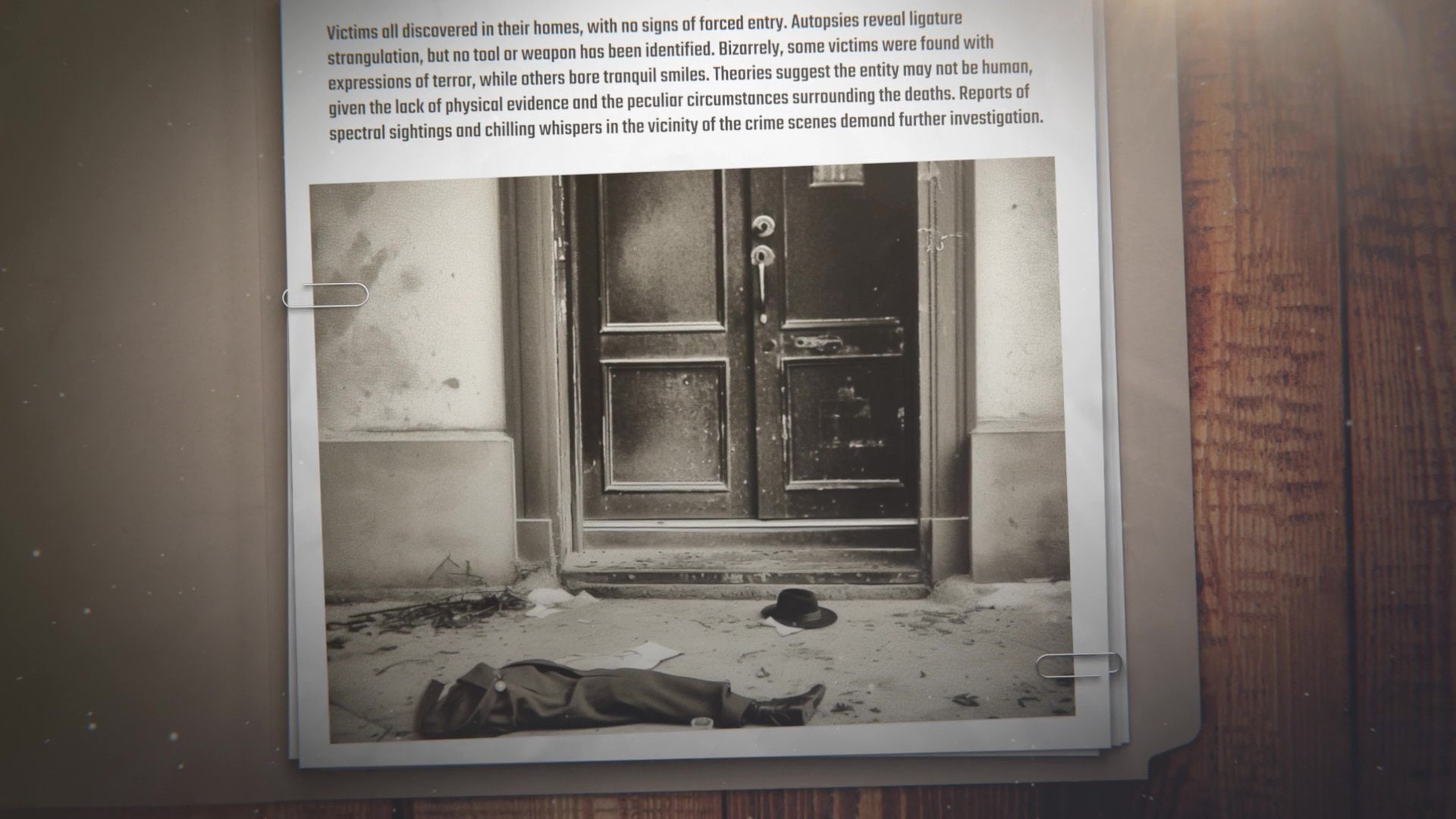 Vintage Paranormal Detective Case File Animation Customizable Intro ...