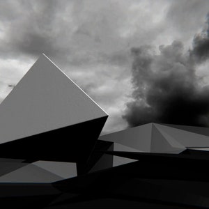 Dark Sky Animated Logo Stinger - Logo Reveals From Glitchy Dark Clouds ...