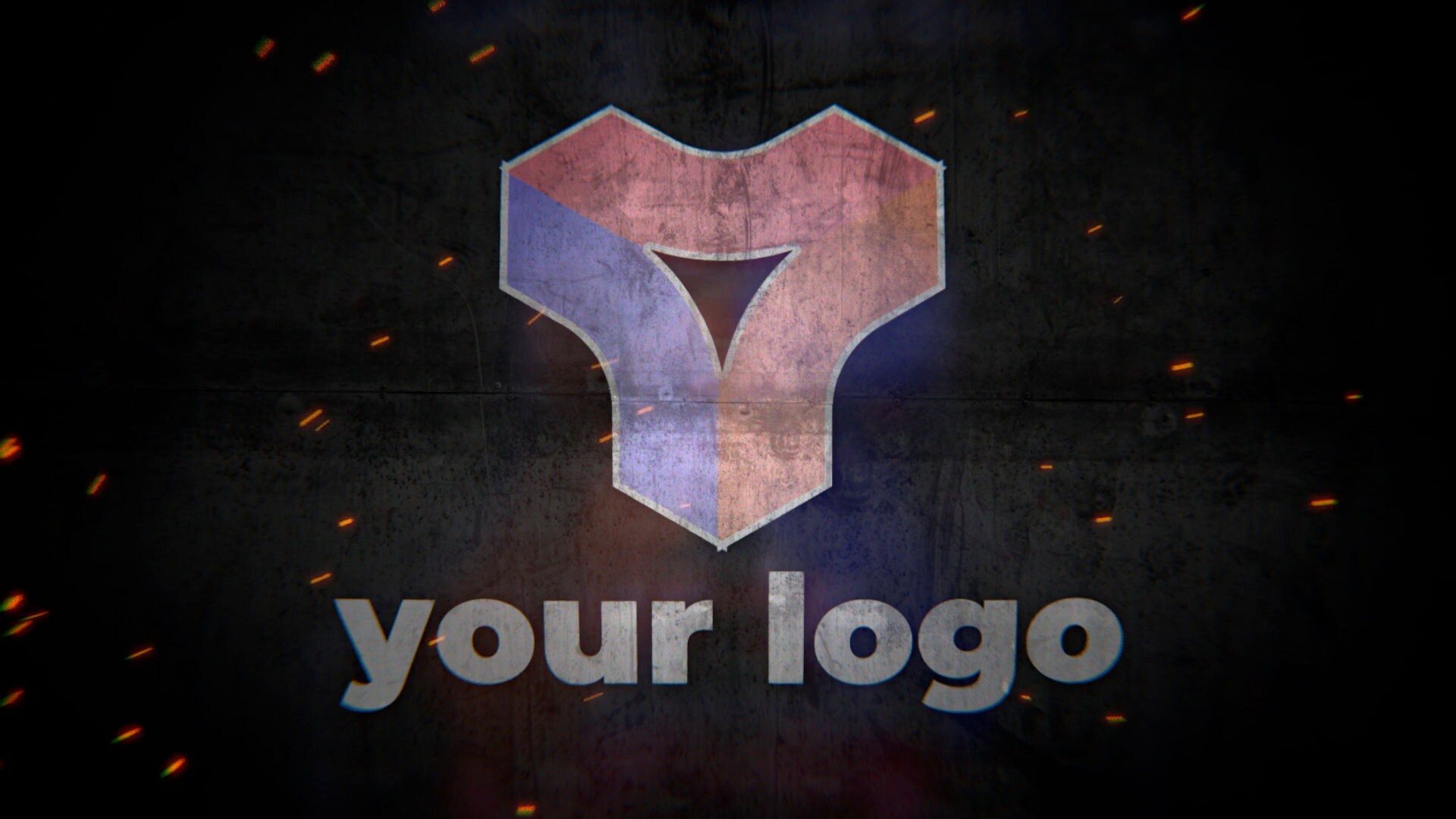 Fire Burnout Inferno Rusty Metal and Fire Logo Animation Reveal for the ...