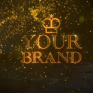 Gold Dust Animated Customizable Logo Animation With Cinematic Sound ...