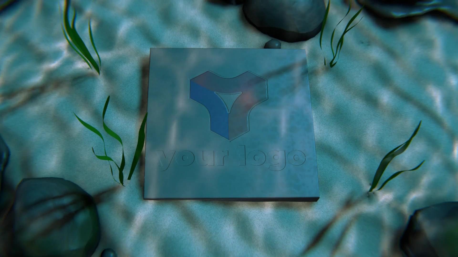Underwater Stone Logo Animation for Twitch: Sunken Relic With 3D Relief ...