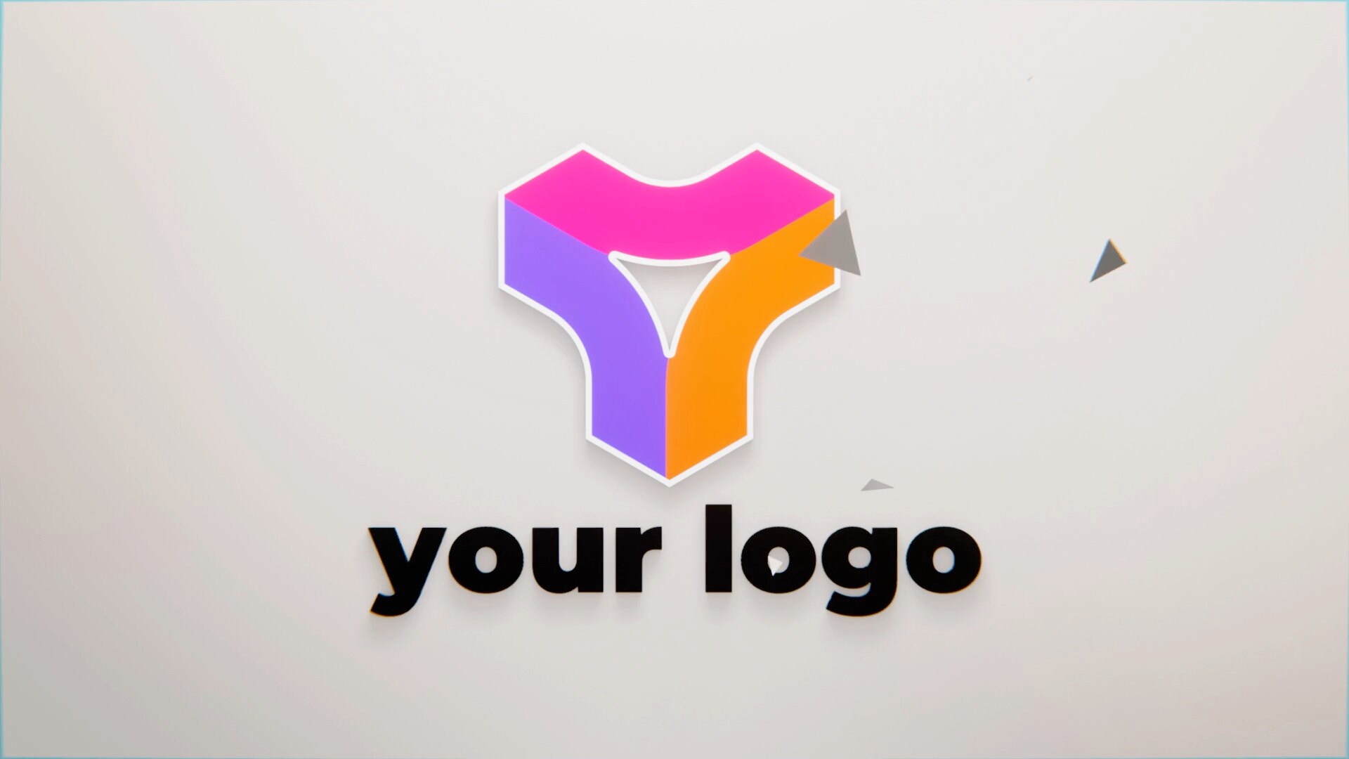 Logo Stinger Animation Reveal - Logo or Text Appears as Triangle ...