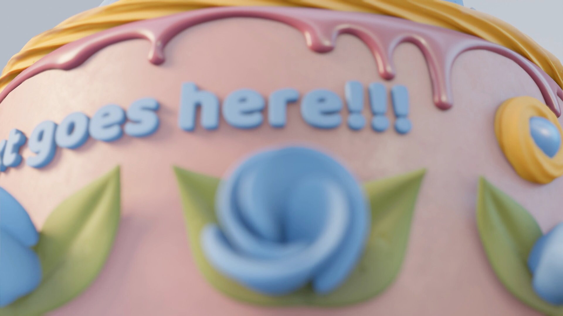 Animated Celebration Cake With Custom Colors Text Years - Etsy