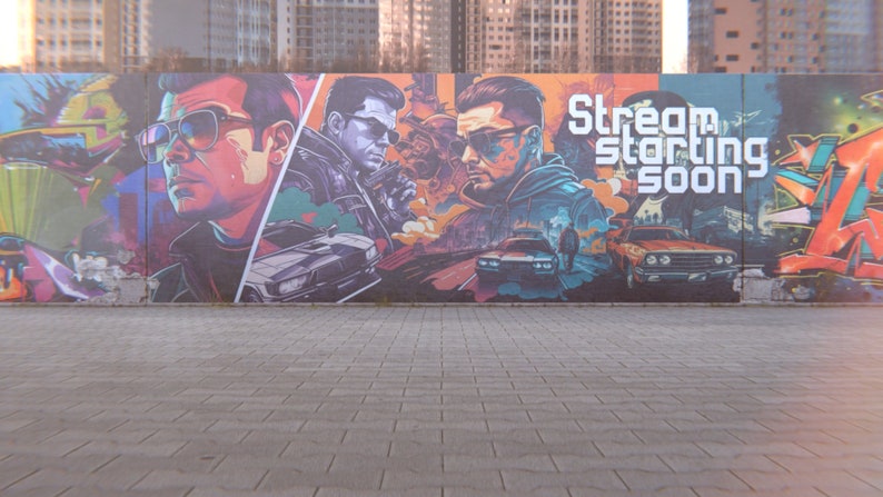 Twitch Overlay Stream Starting Soon Animation Inspired With Street ...