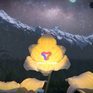 Animated Logo Intro - Magic Flowers With Custom Glowing Text - Opening ...