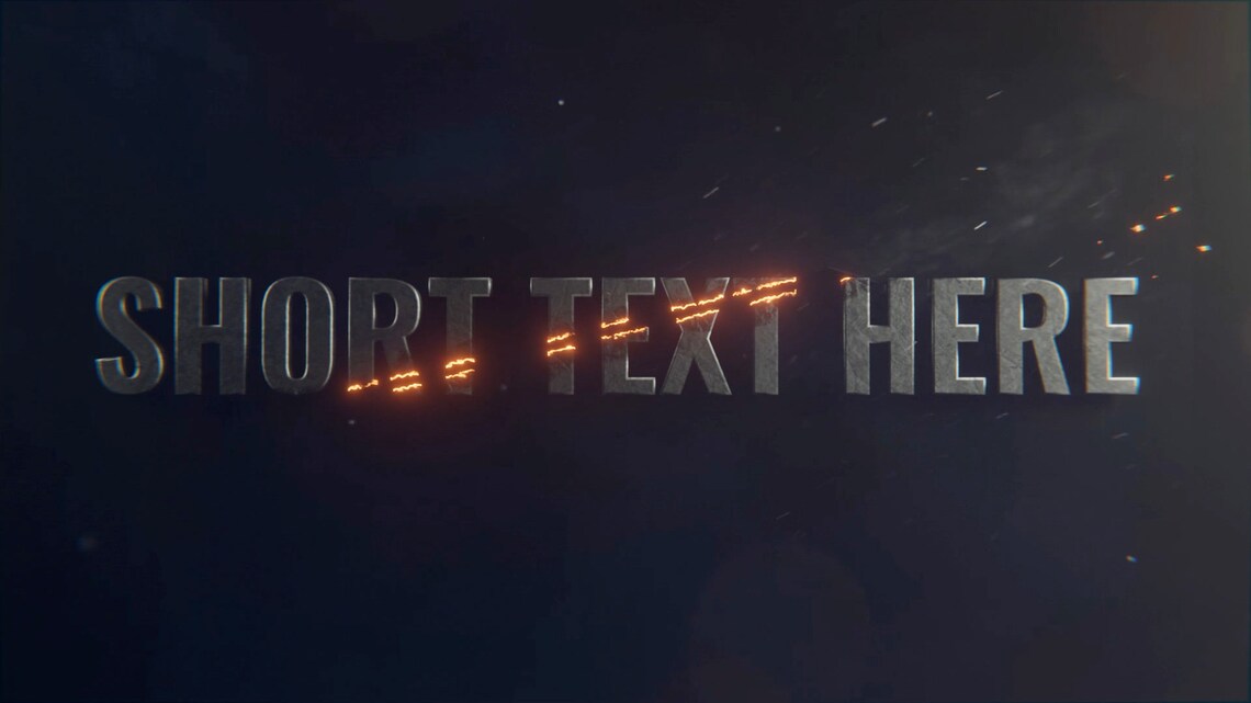 Custom Smashed Text Animation With Whoosh Sound of Space Meteorite ...