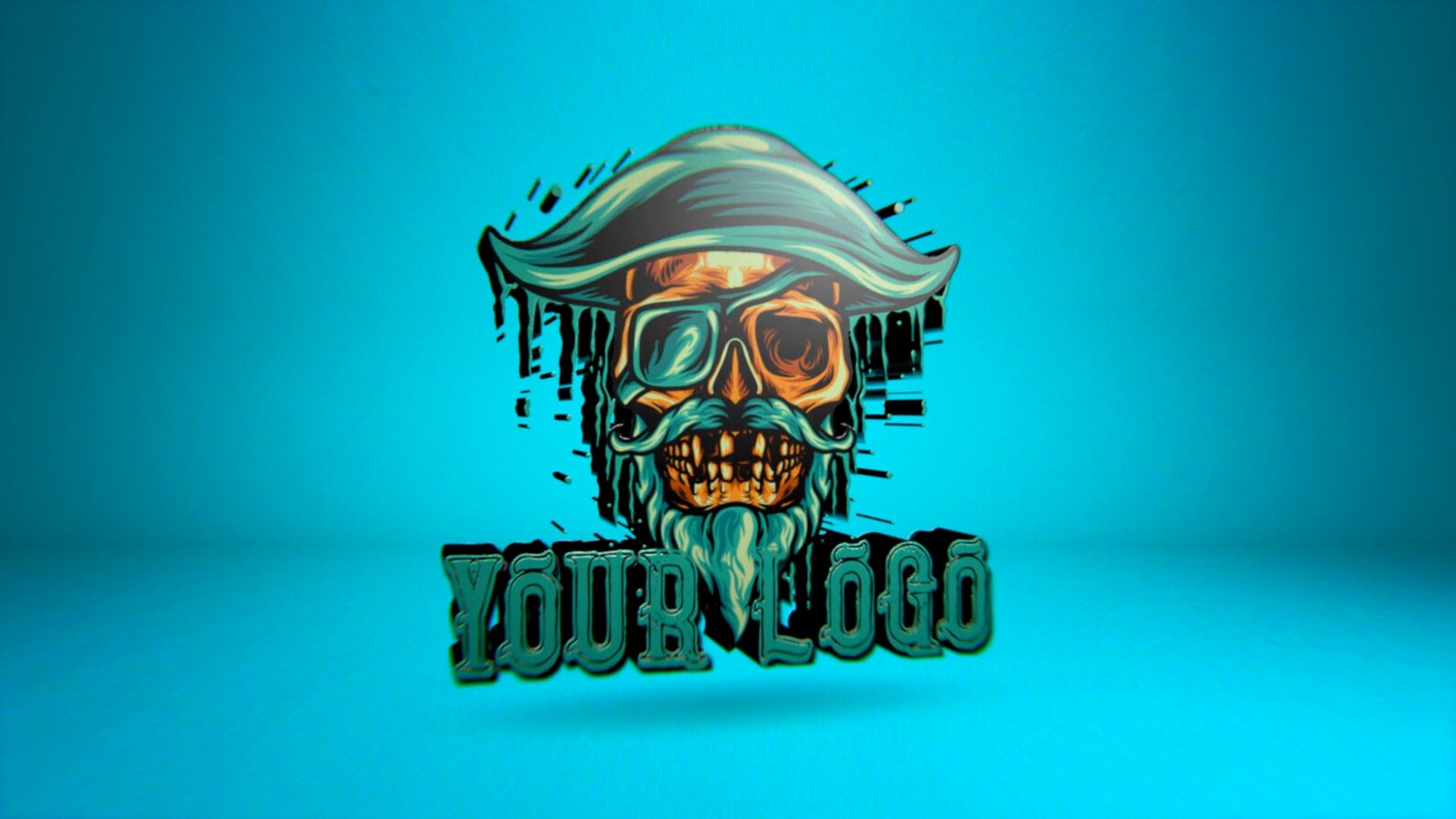 Personalizable Emot Twitch Distorted Glitchy 3D Logo Animation ...